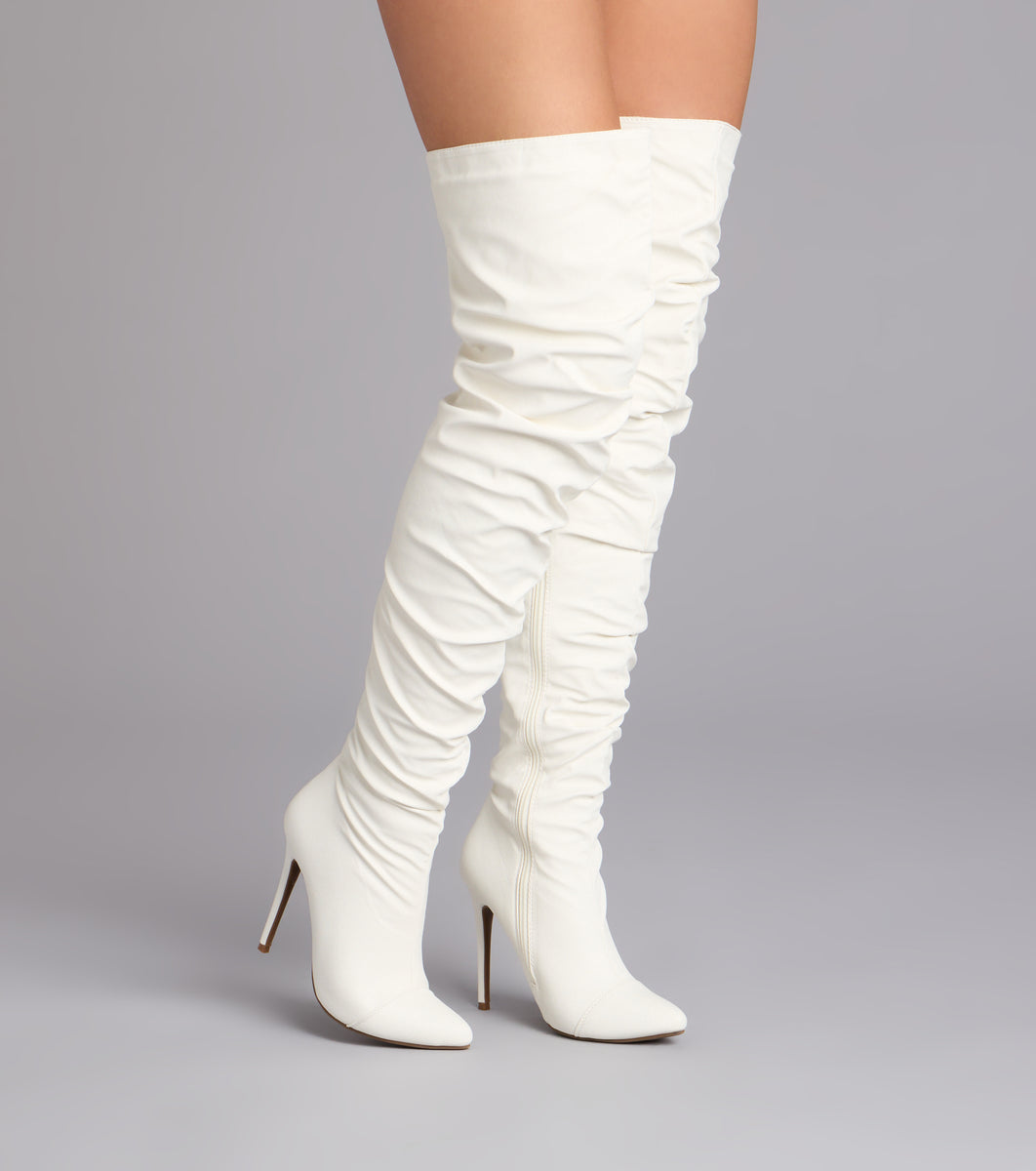 Strut In Style Scrunch Over-The-Knee Boots & Windsor