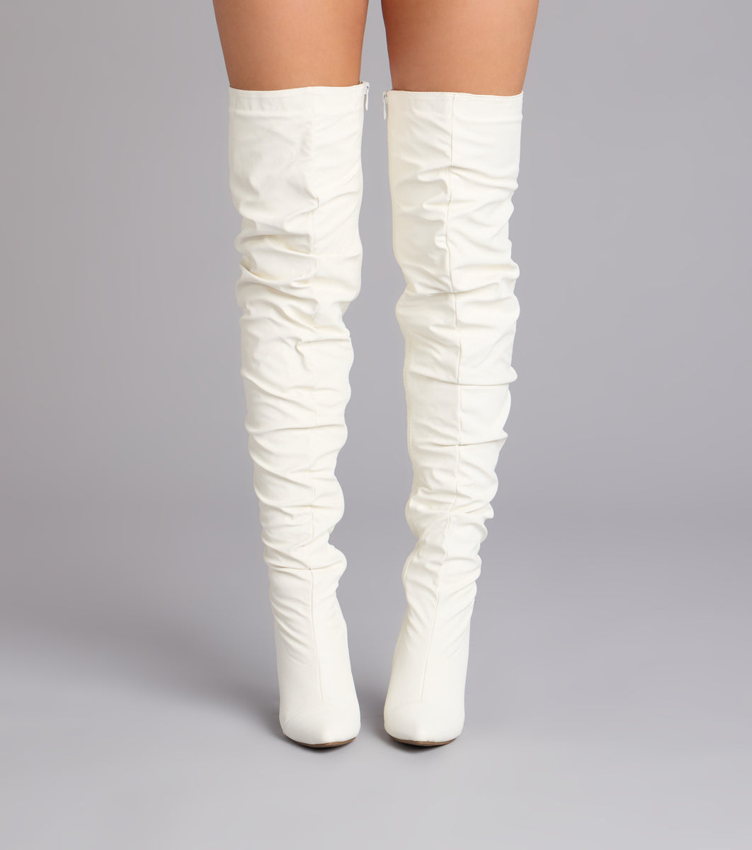 Strut In Style Scrunch Over-The-Knee Boots & Windsor