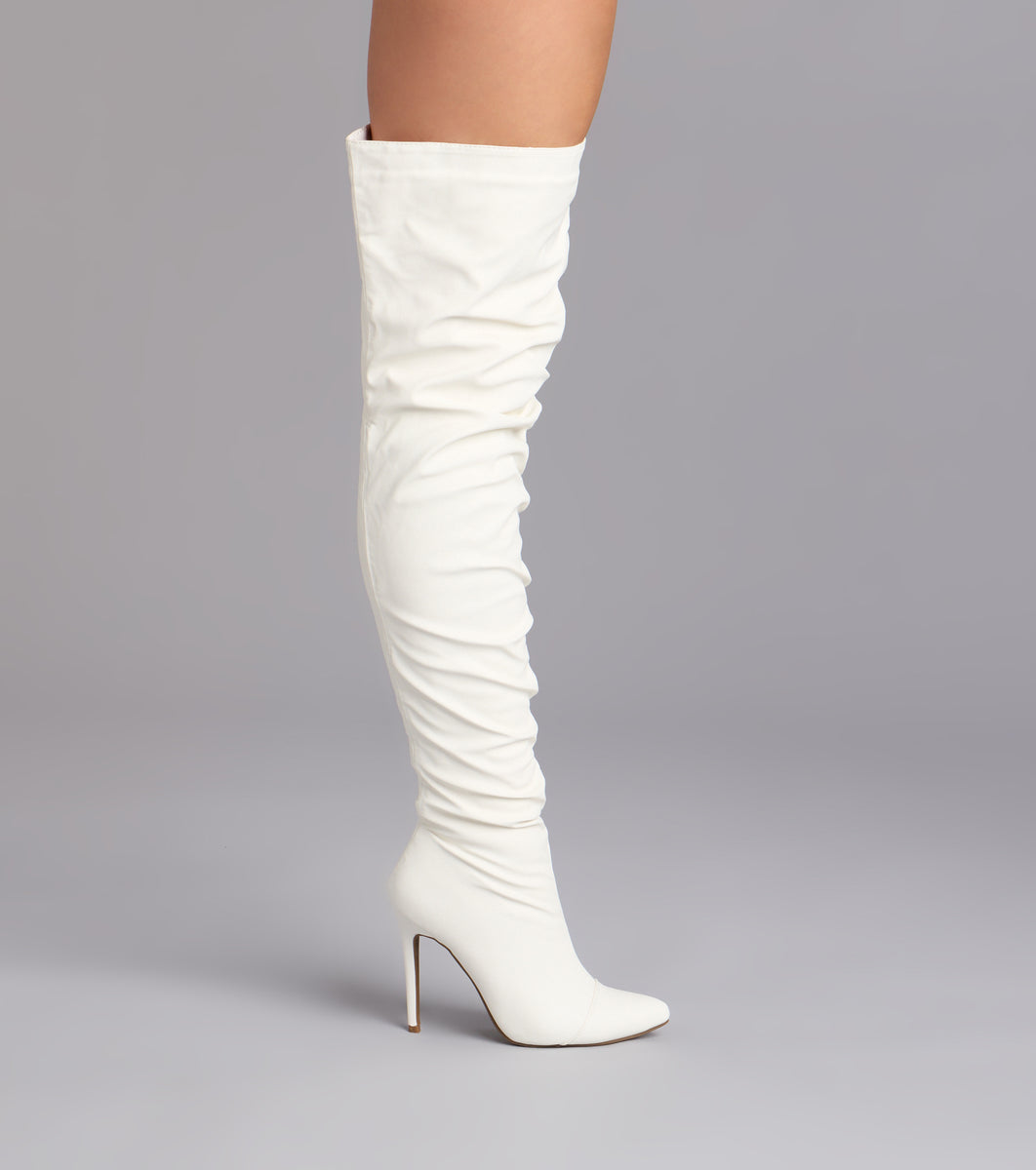 Strut In Style Scrunch Over-The-Knee Boots & Windsor