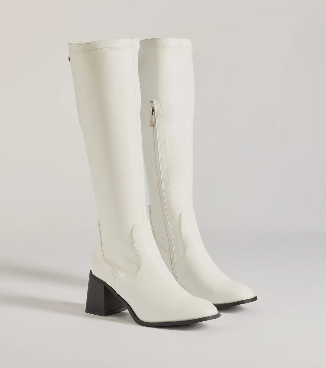 Bold Strut Faux Leather Under-The-Knee Boots & Windsor