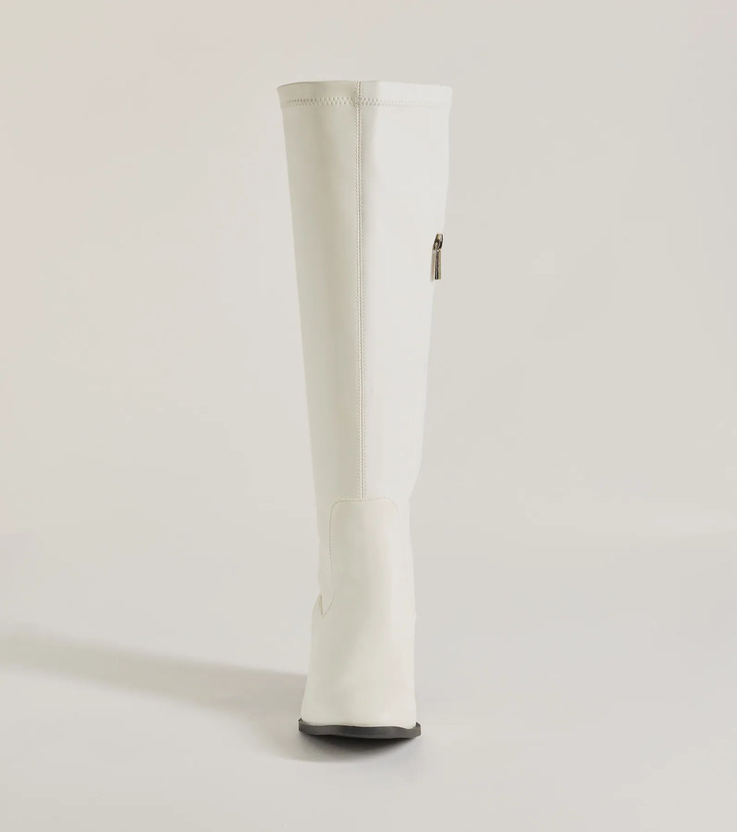 Bold Strut Faux Leather Under-The-Knee Boots & Windsor