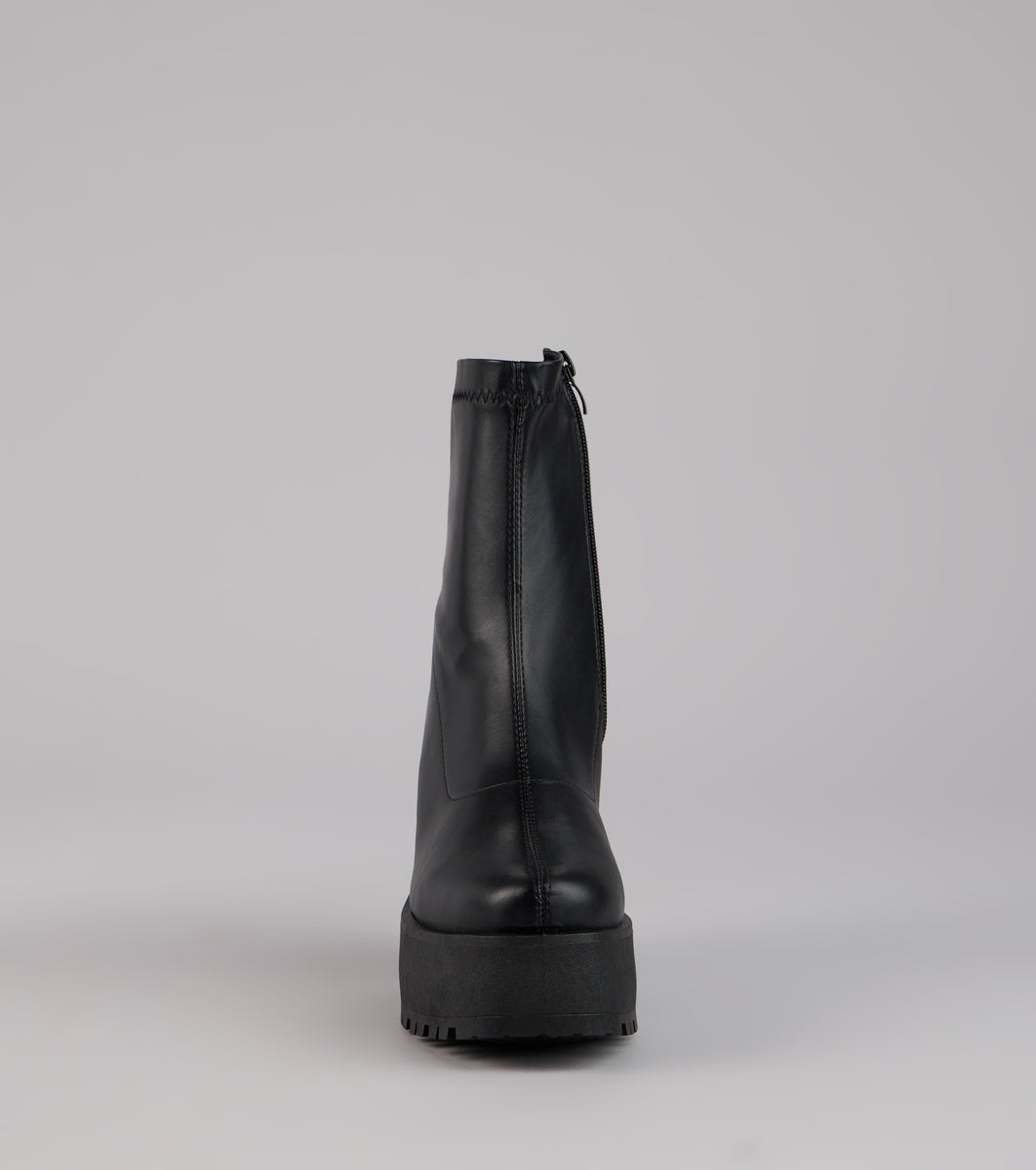 Power Stomp Platform Ankle Booties & Windsor