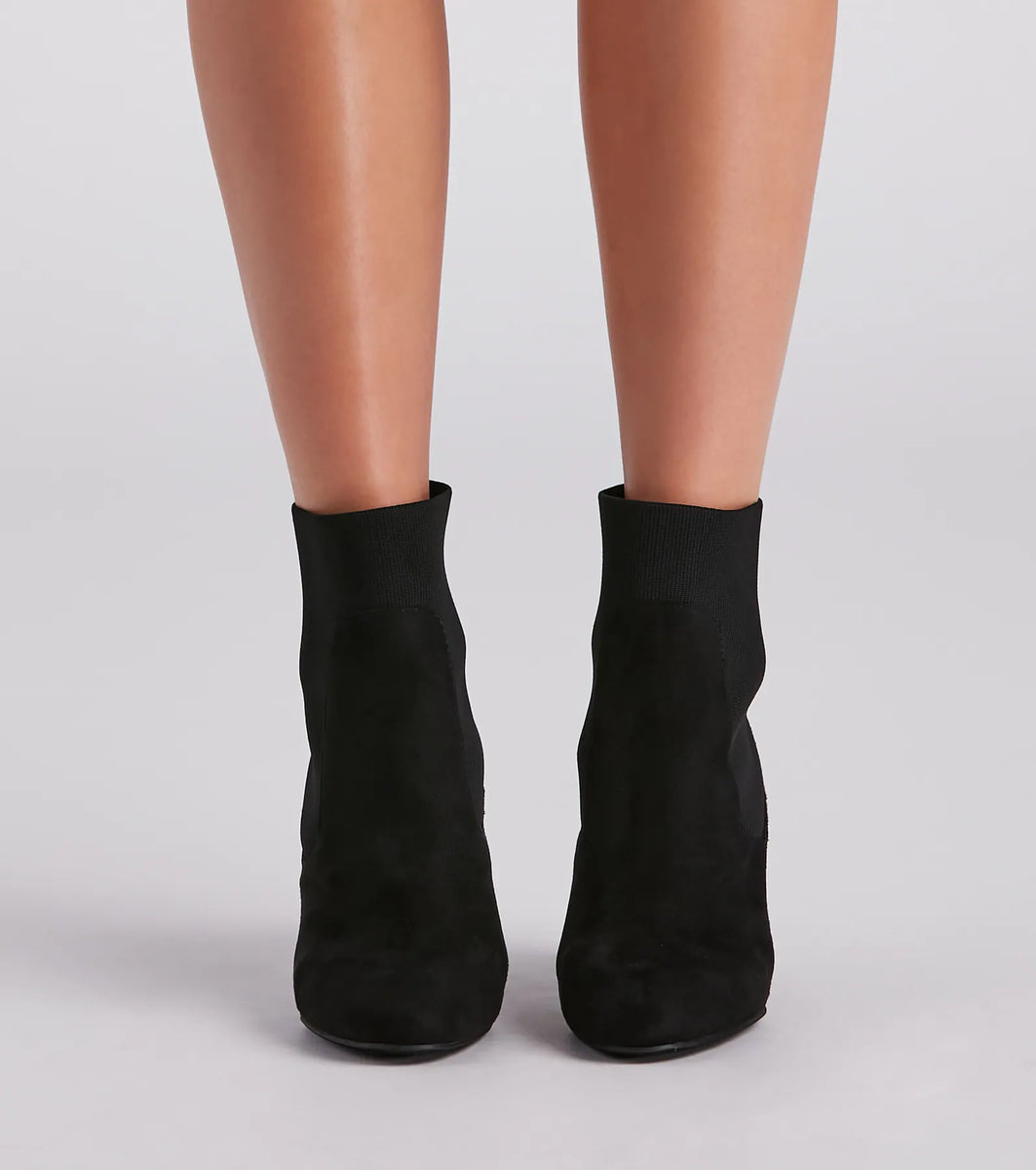 Trendy Staple Basic Sock Booties & Windsor