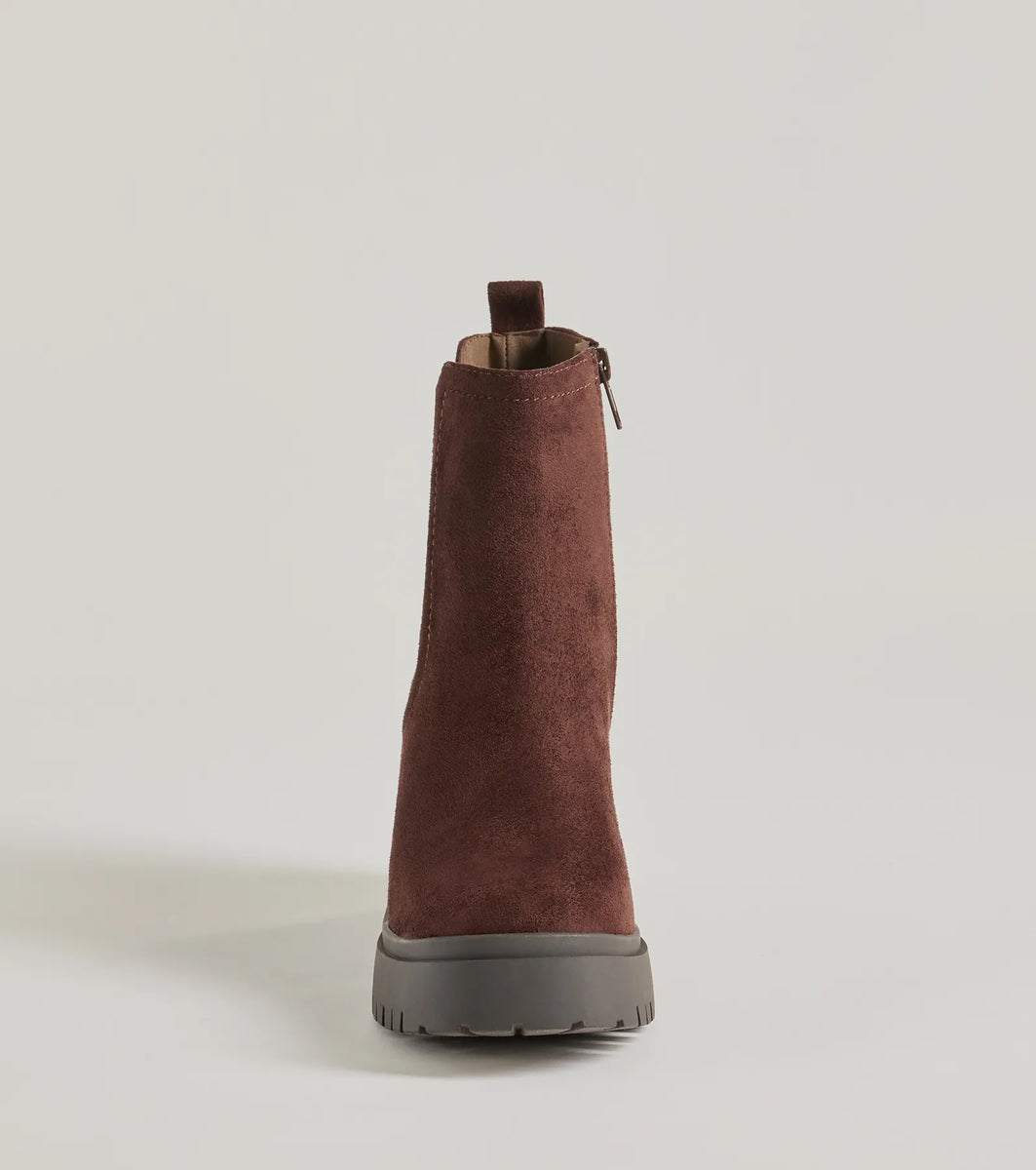 Stylishly Edgy Platform Block Heel Booties & Windsor