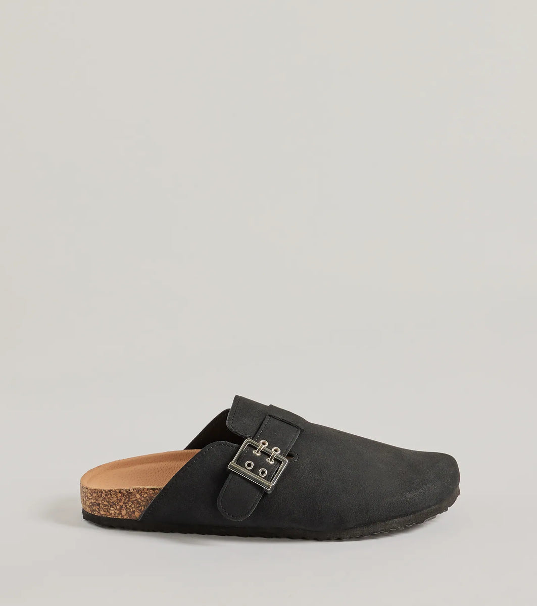 Casual Trend Faux Suede Slip-On Clogs & Windsor