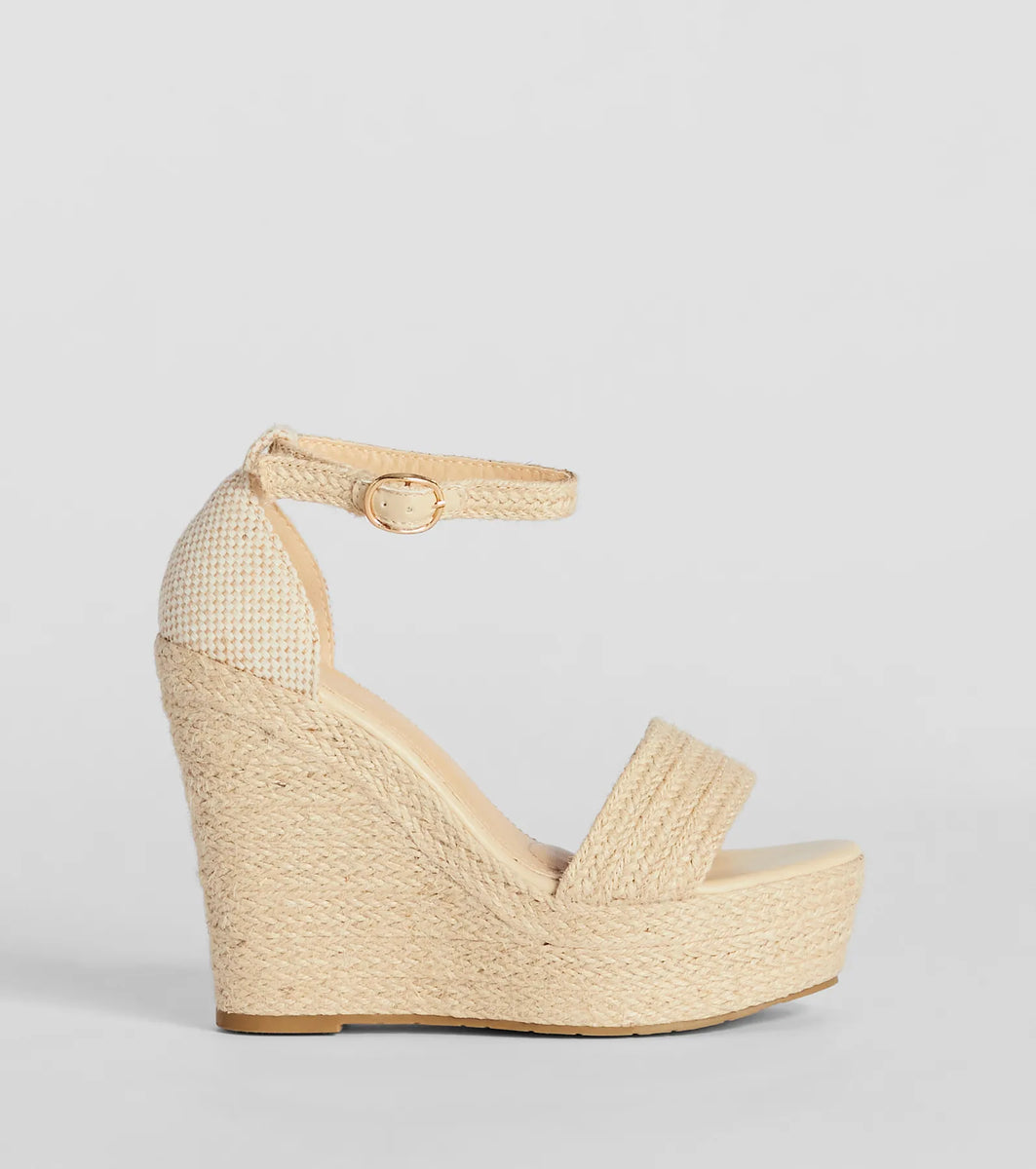 Summer Mode Espadrille Platform Wedge Heels & Windsor