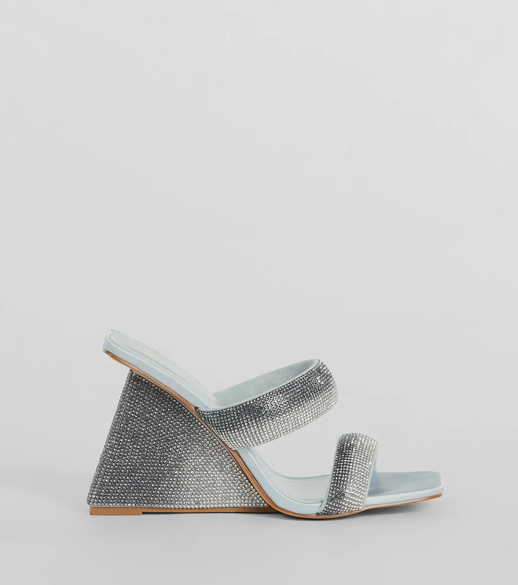 Shine In The Night Ombre Rhinestone Wedges & Windsor