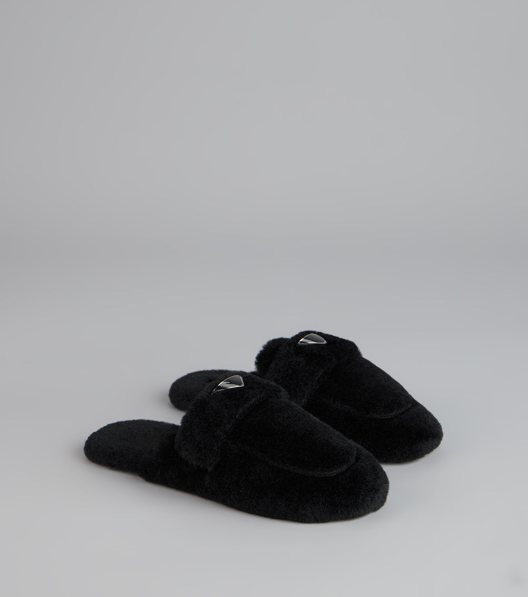 Lounge Edit Fuzzy Mule Slippers & Windsor