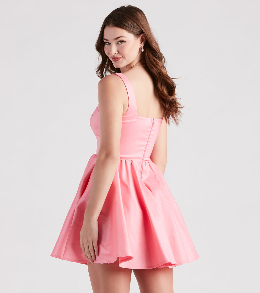 Lydia Taffeta Skater Party Dress & Windsor