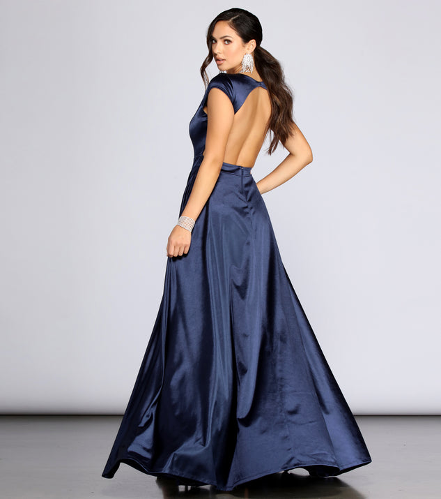 Alena Satin Gown & Windsor