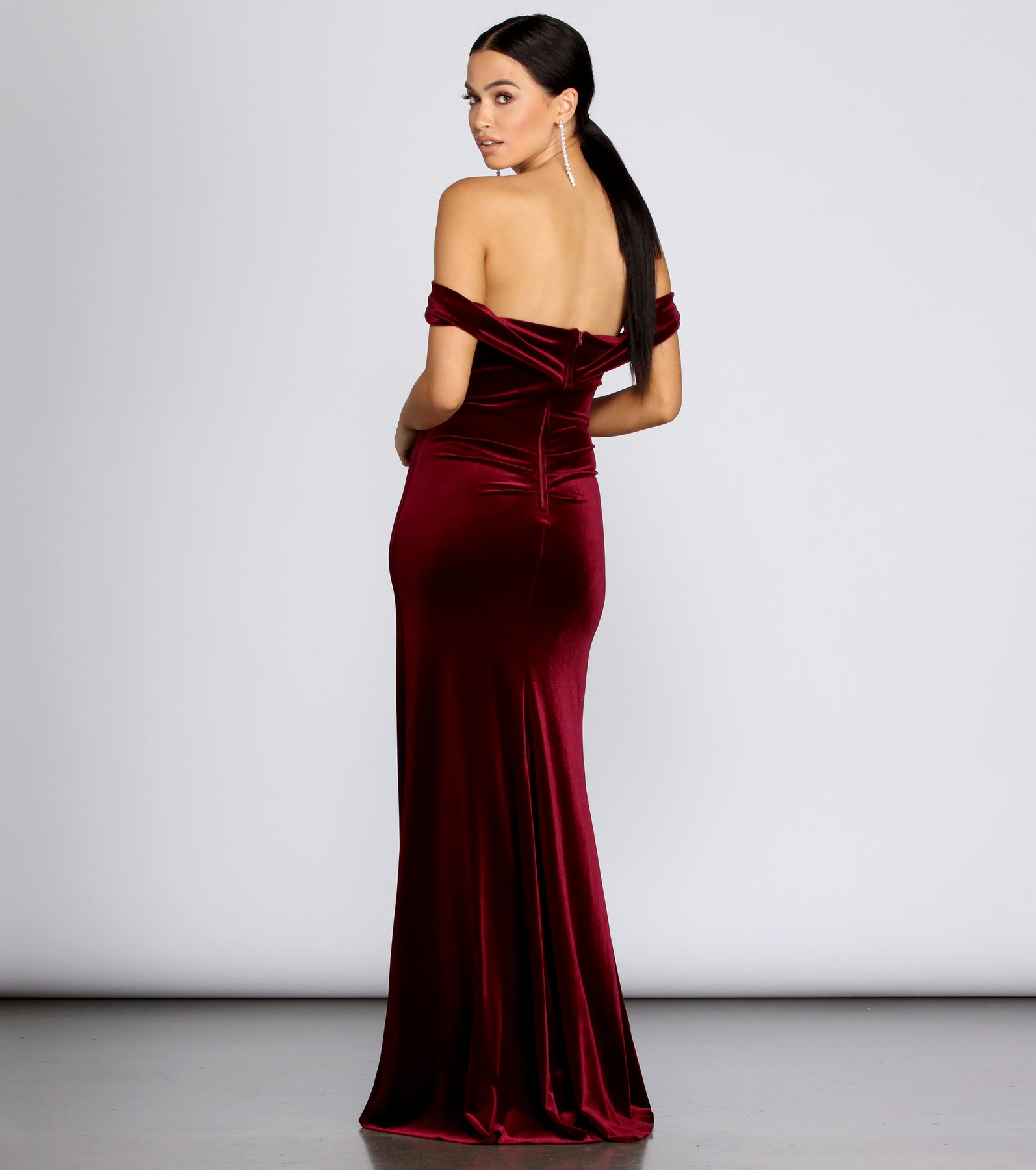 Jenisa Formal Off The Shoulder Dress & Windsor