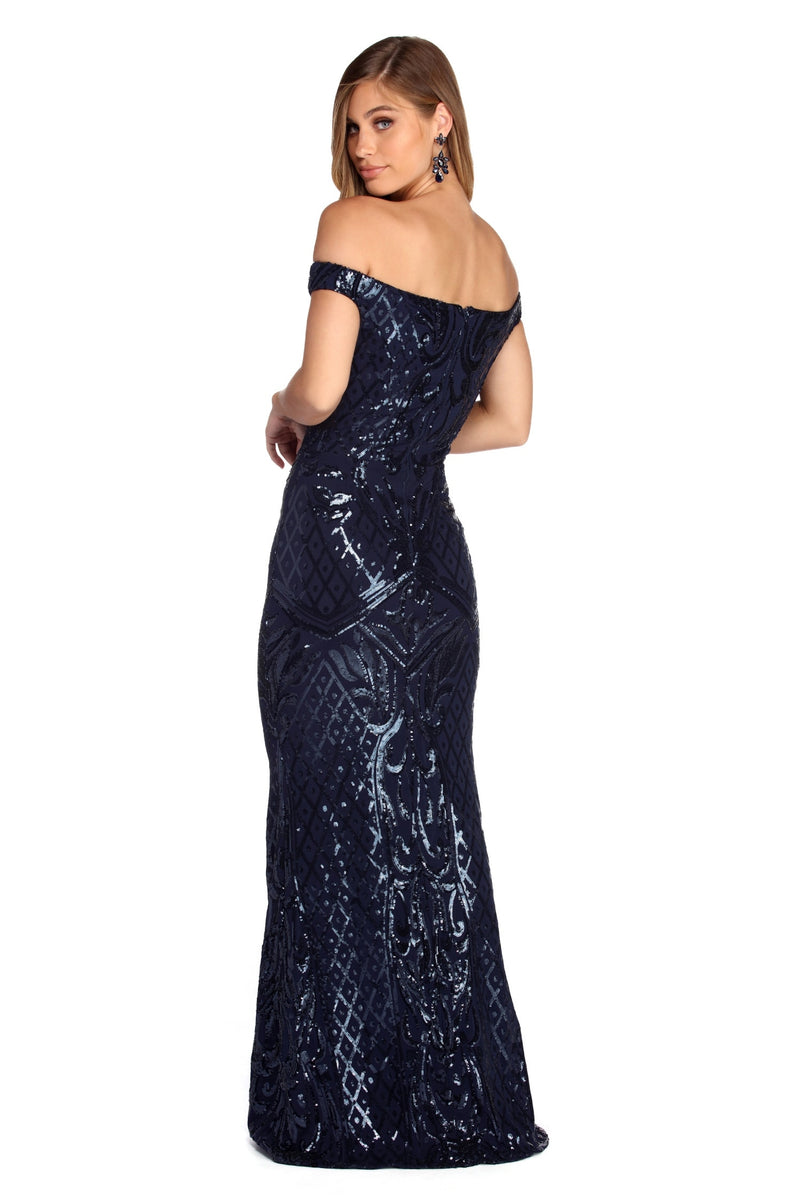 Cara Formal Sweetheart Sequin Dress & Windsor