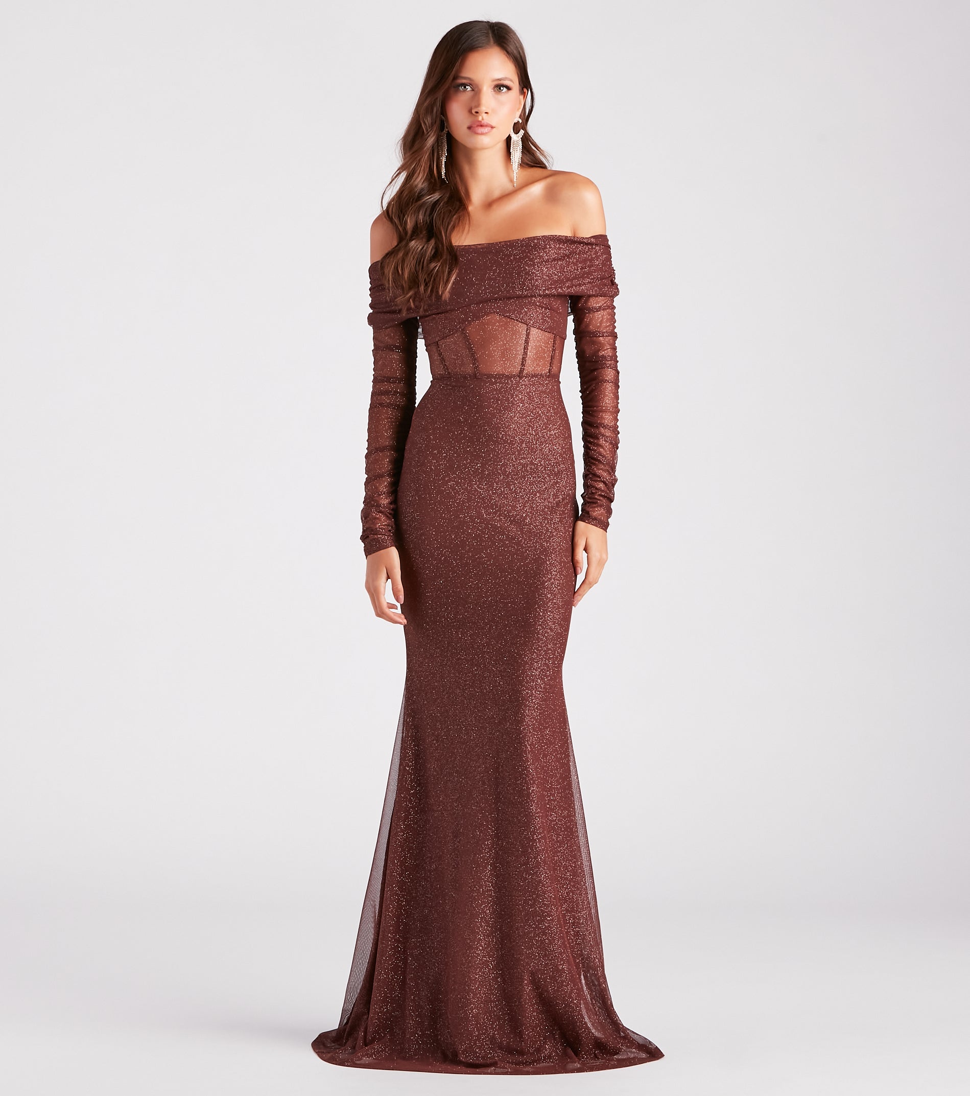 Mandy Glitter Mesh Mermaid Dress & Windsor