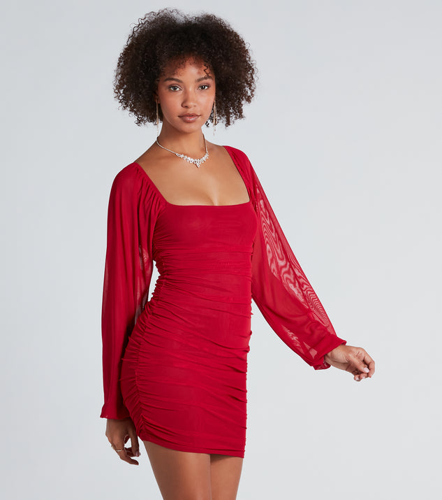 Casual Hottie Mesh Bodycon Mini Dress & Windsor