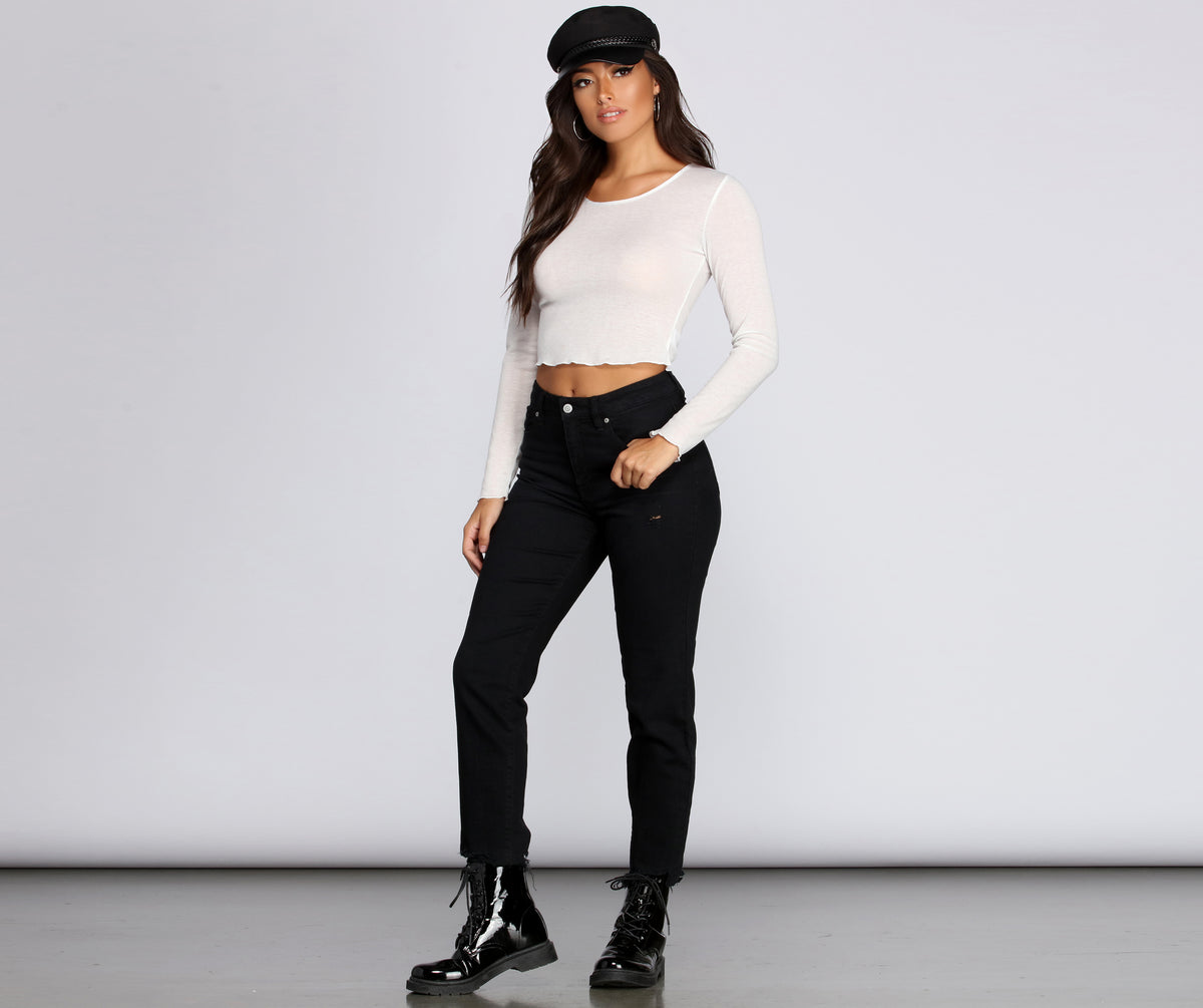 Sheer-ly Stylish Crop Top & Windsor