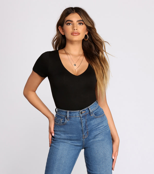 Double Layered Knit V Crop Top & Windsor