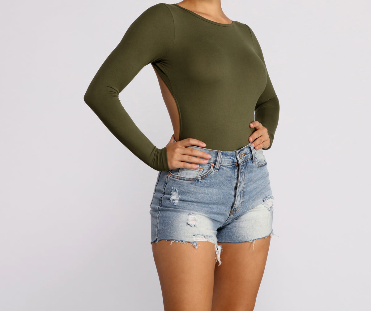 Never Basic Open Back Bodysuit & Windsor
