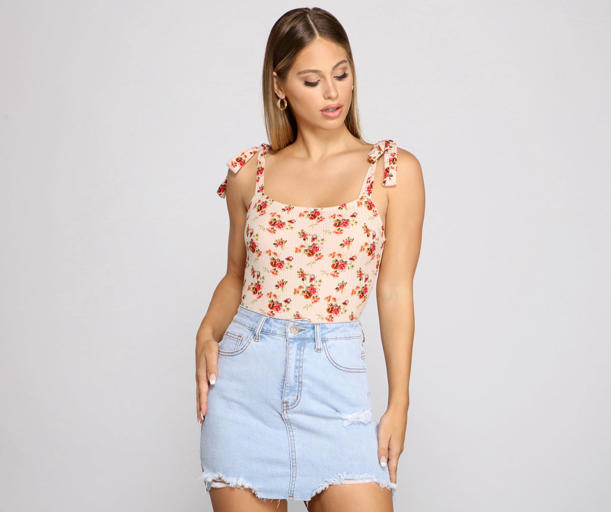 Spring Vibes Floral Knit Bodysuit & Windsor