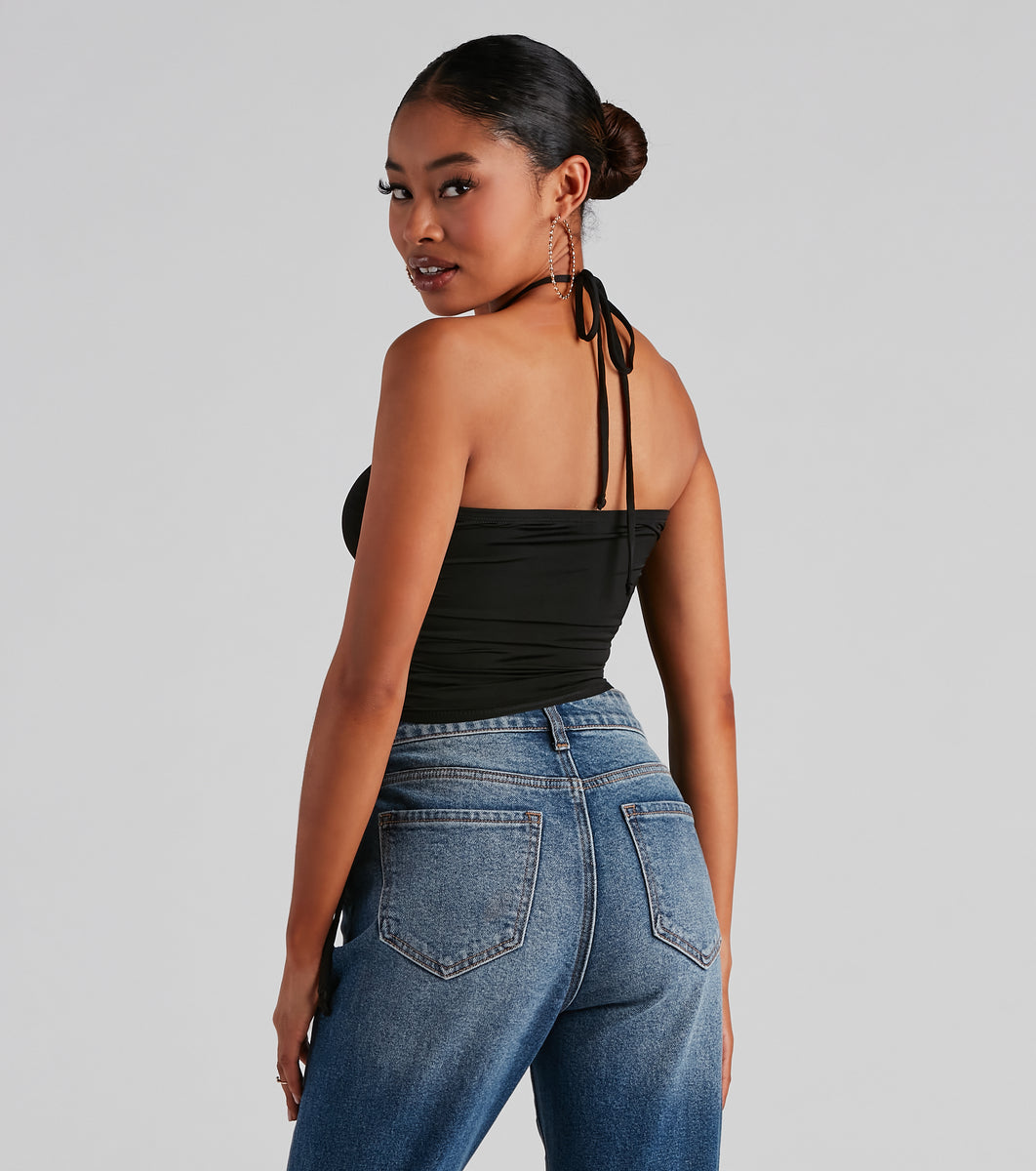 Forever Chic Drawstring Halter Top & Windsor