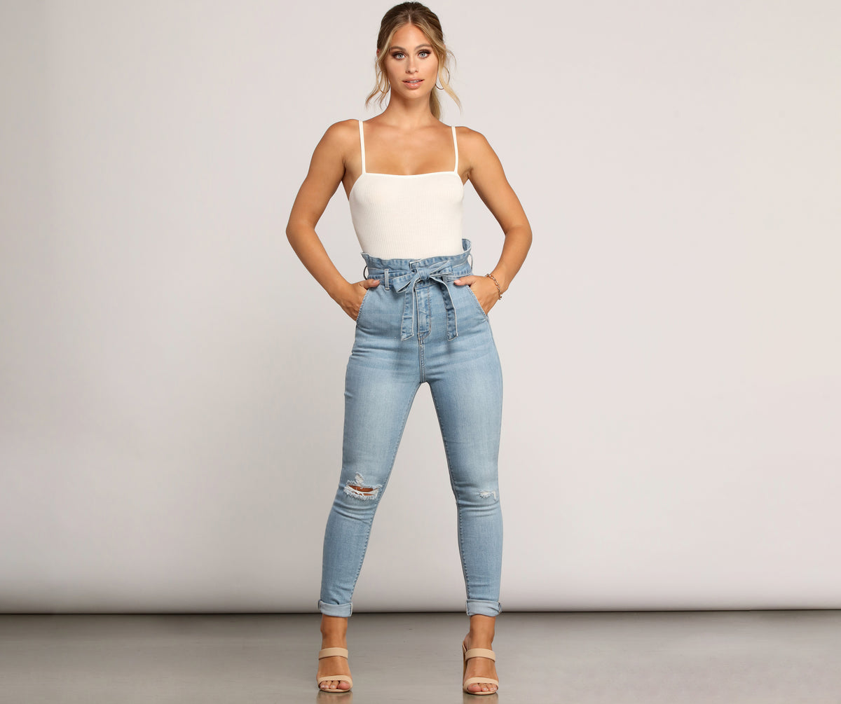 Need It Now Ribbed Bodysuit & Windsor