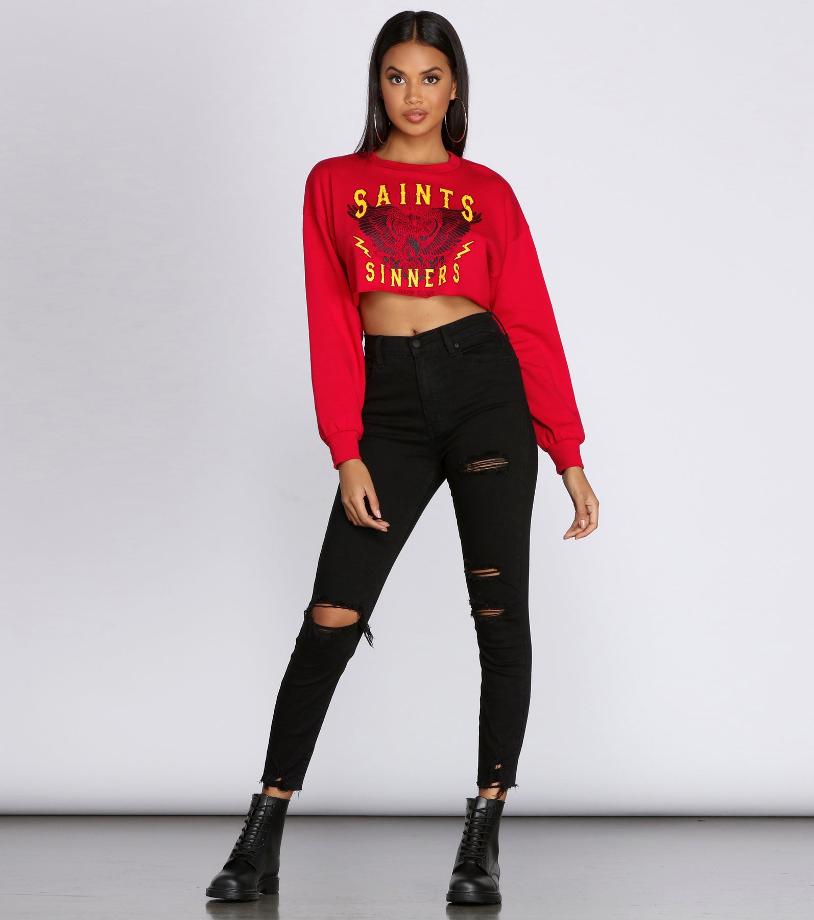 Sinner Crop Crew neck & Windsor