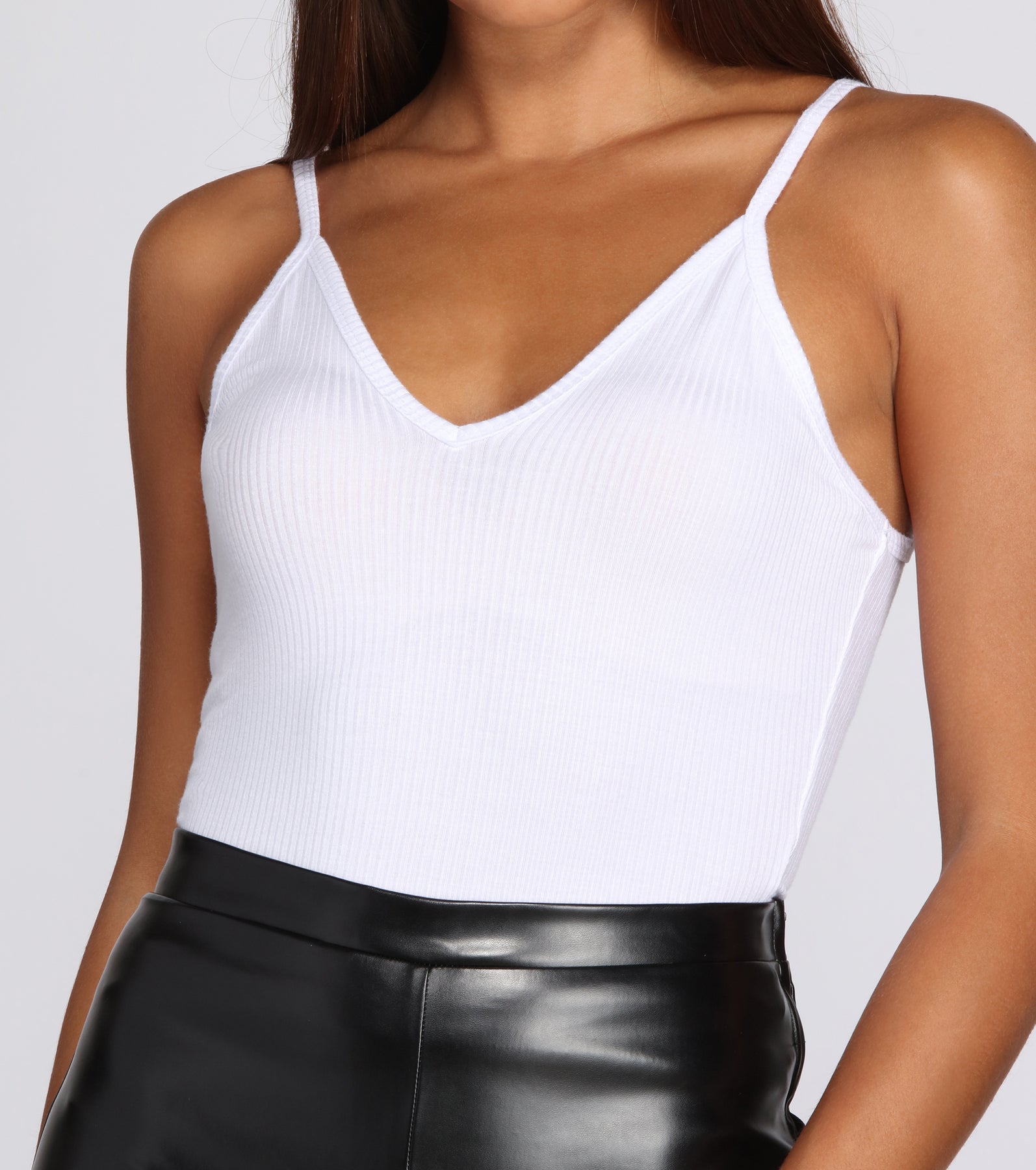 Best Basics Ribbed V Tank & Windsor