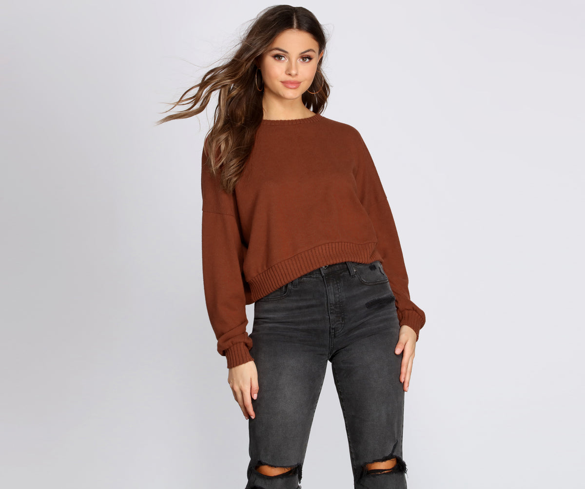 Soft Knit Open Back Top & Windsor
