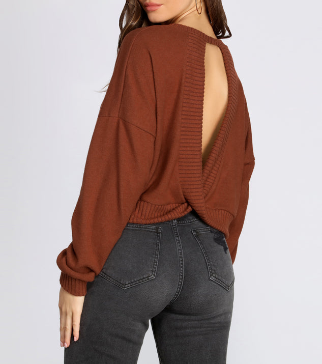 Soft Knit Open Back Top & Windsor