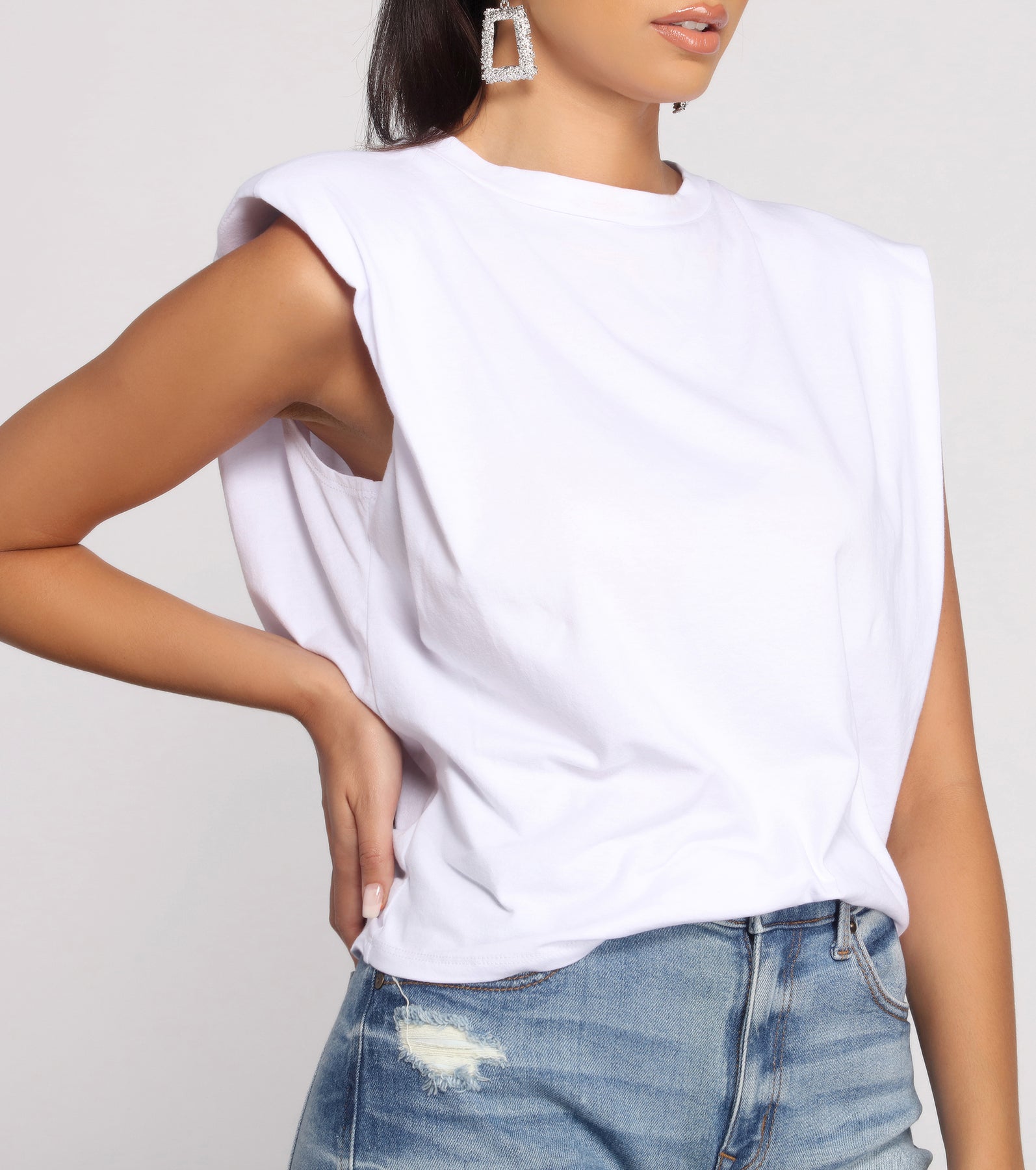 Essential Crew Neck Basic Muscle Tee & Windsor