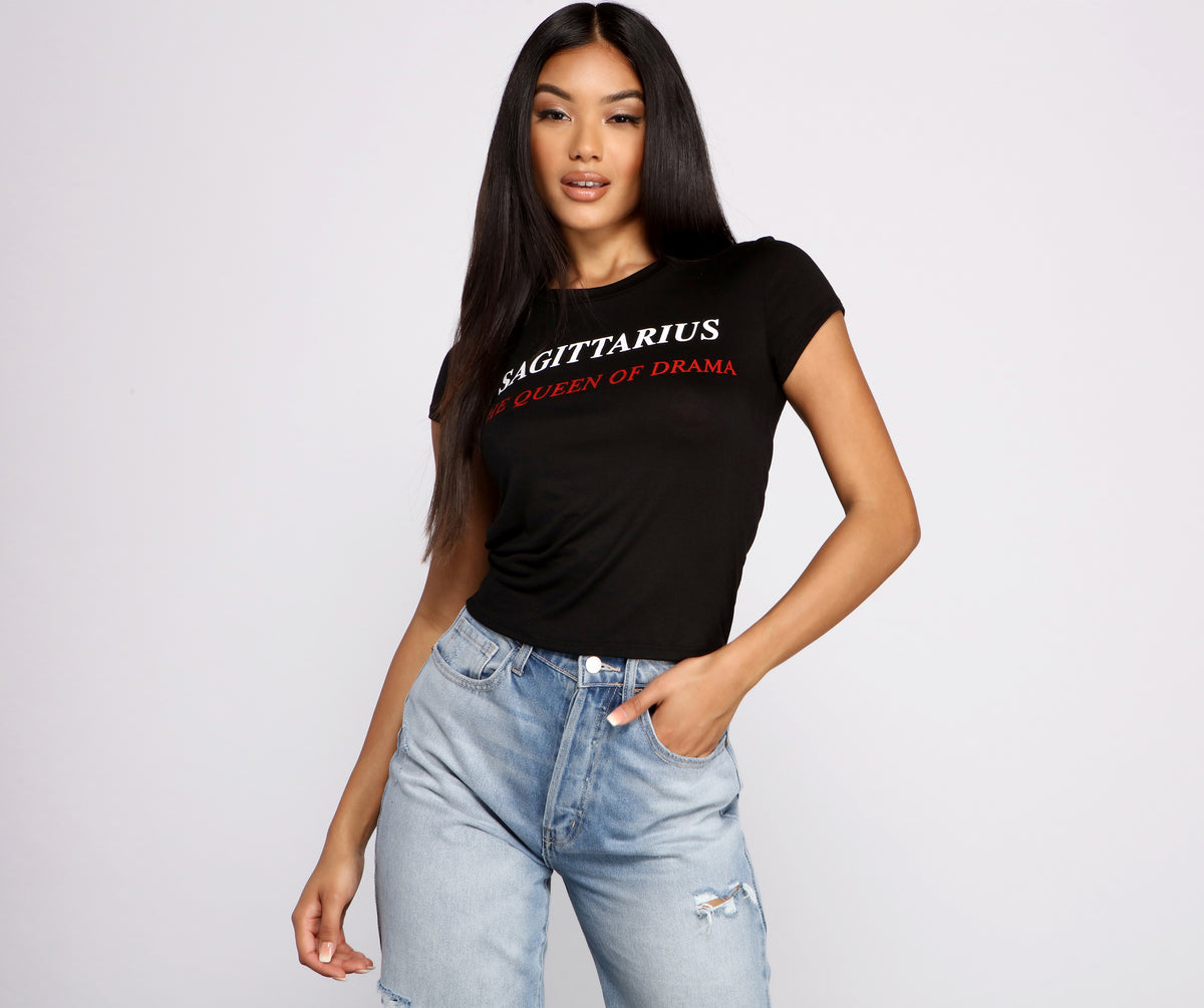 Sagittarius Drama Queen Graphic Tee & Windsor
