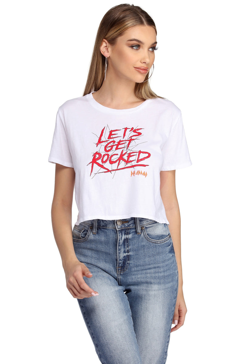 Def Leppard Cropped Graphic Tee & Windsor