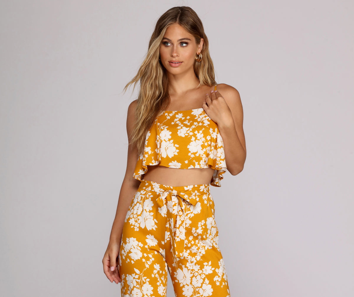 Sunshine So Fine Crop Top & Windsor