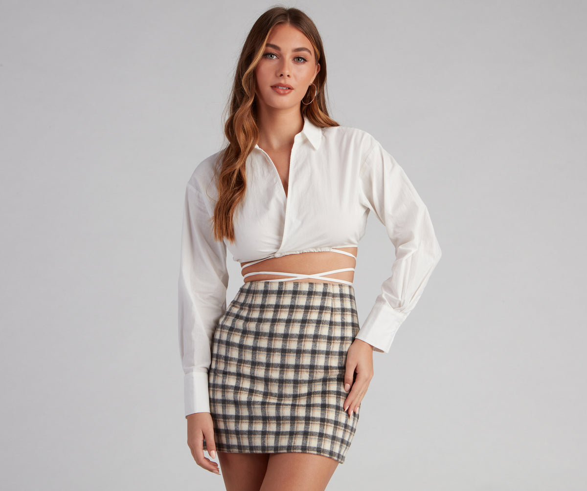 Elevated Basic Collared Crop Top & Windsor