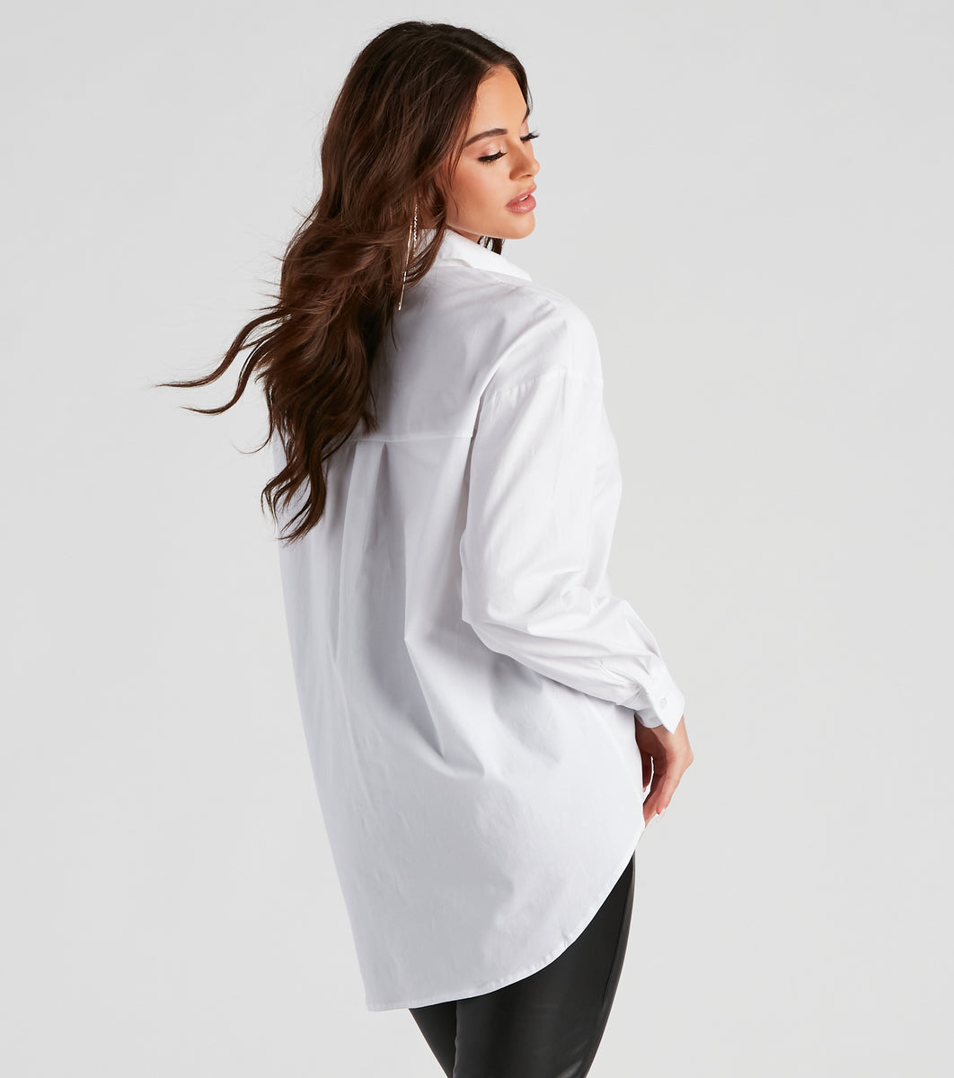 What's Poppin Collar Button Down Top & Windsor
