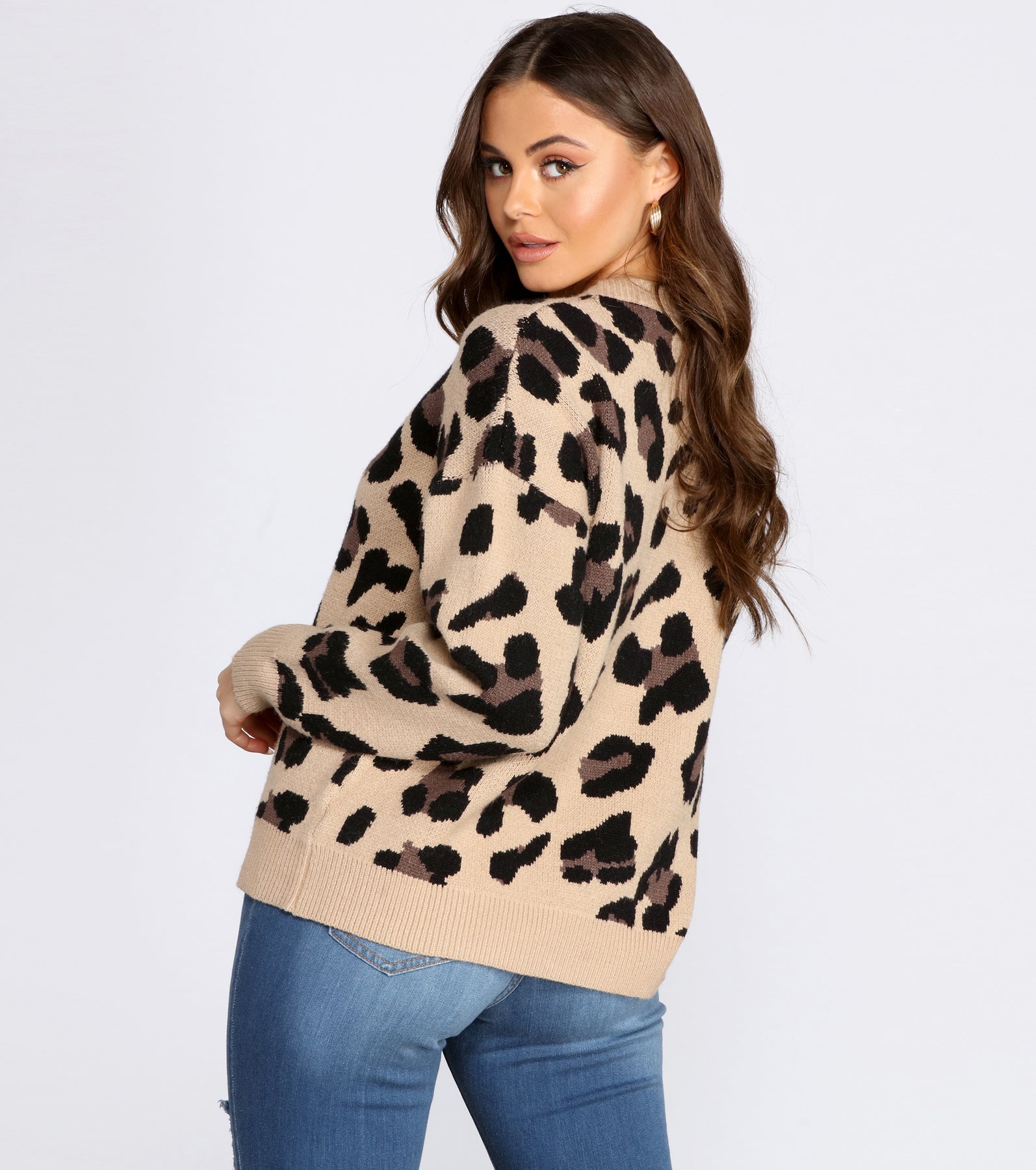 Stay Wild Leopard Print Sweater & Windsor
