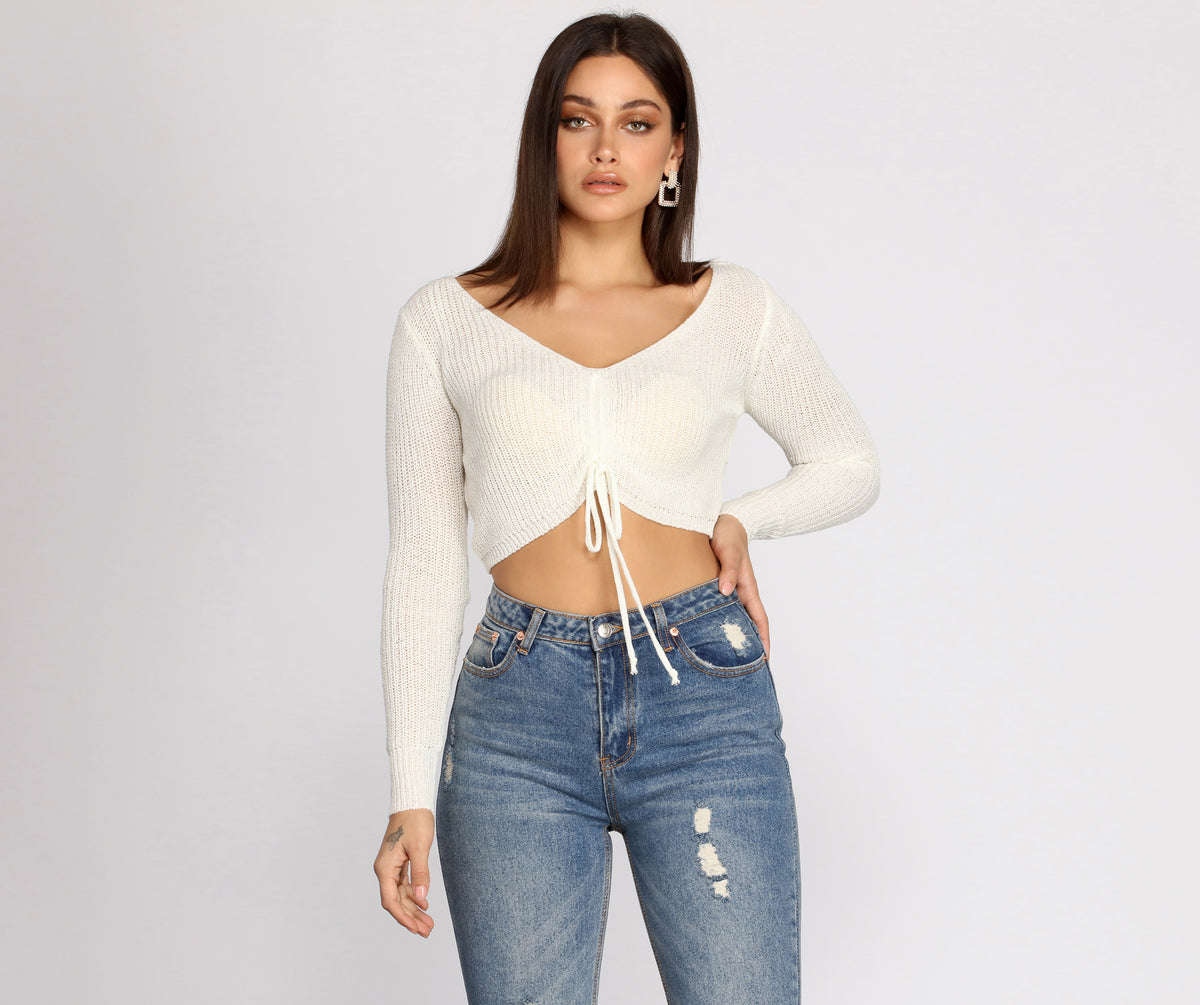 Major Crush Drawstring Crop Top & Windsor