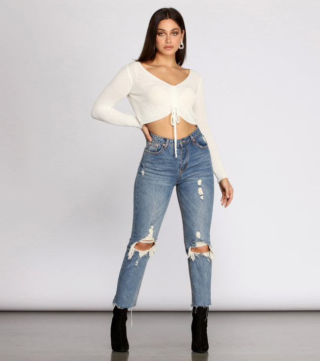 Major Crush Drawstring Crop Top & Windsor
