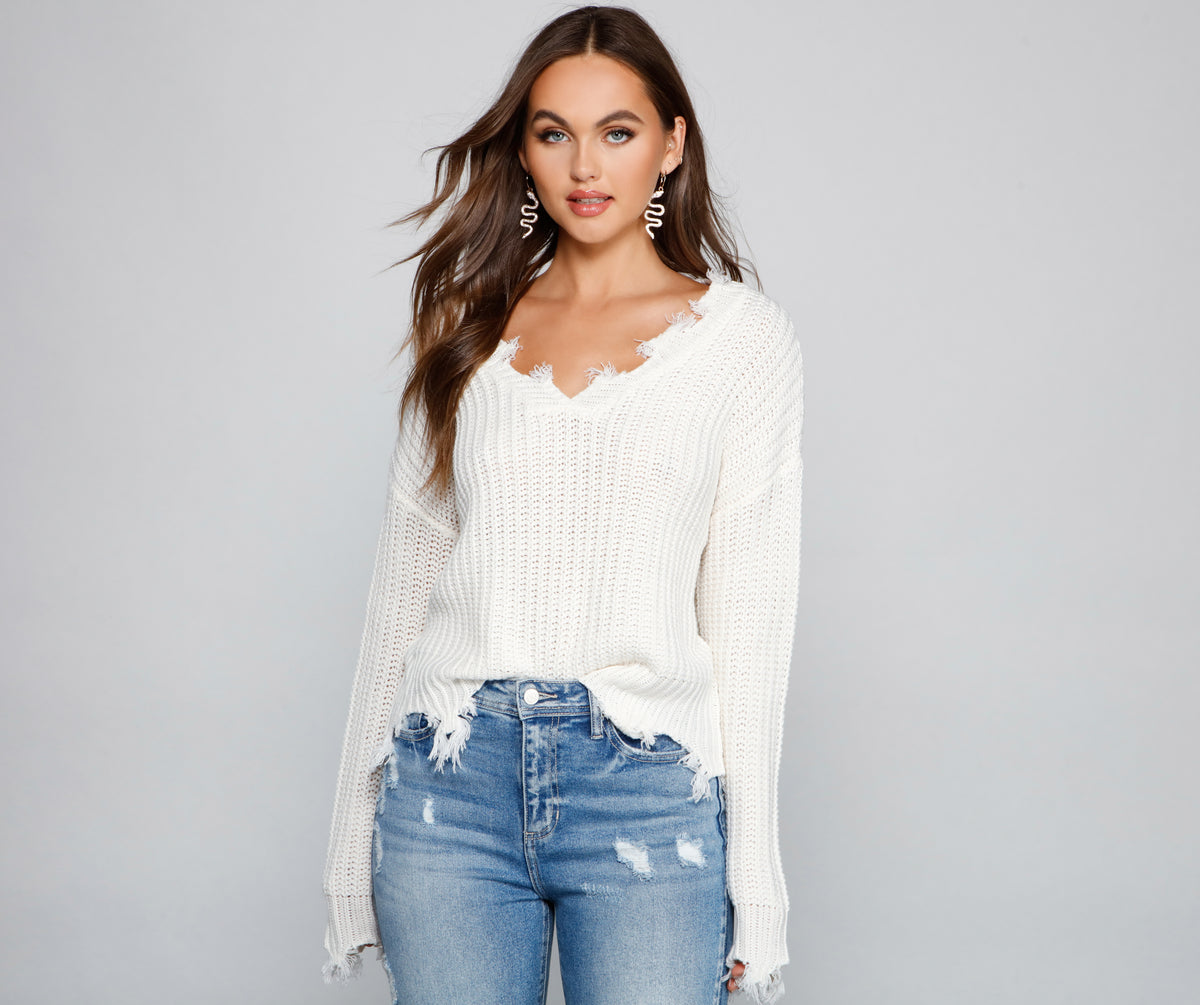 Major Destruction Knit Sweater & Windsor