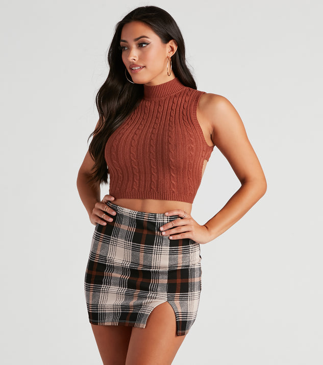 Fall For You Cable Knit Crop Top & Windsor
