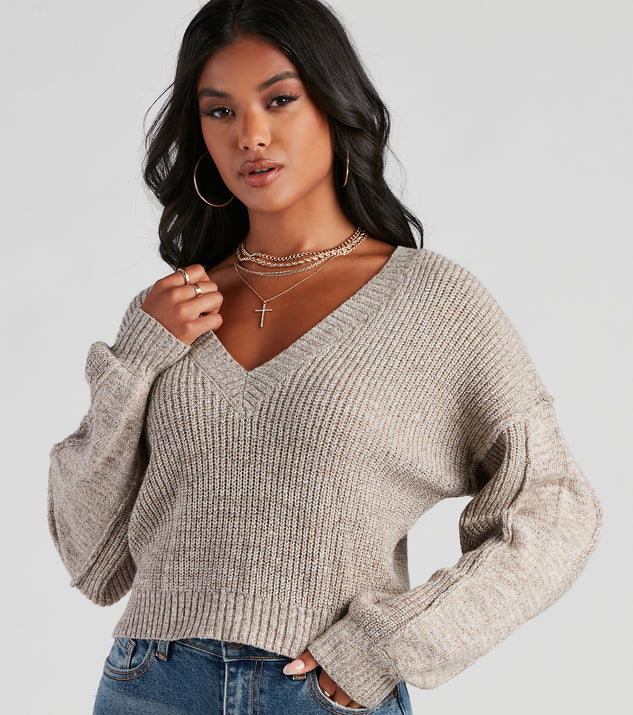 Love This Shine V-Neck Knit Sweater & Windsor