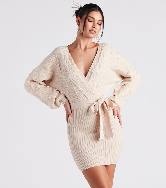 Style Warm Up Sweater Knit Dress & Windsor