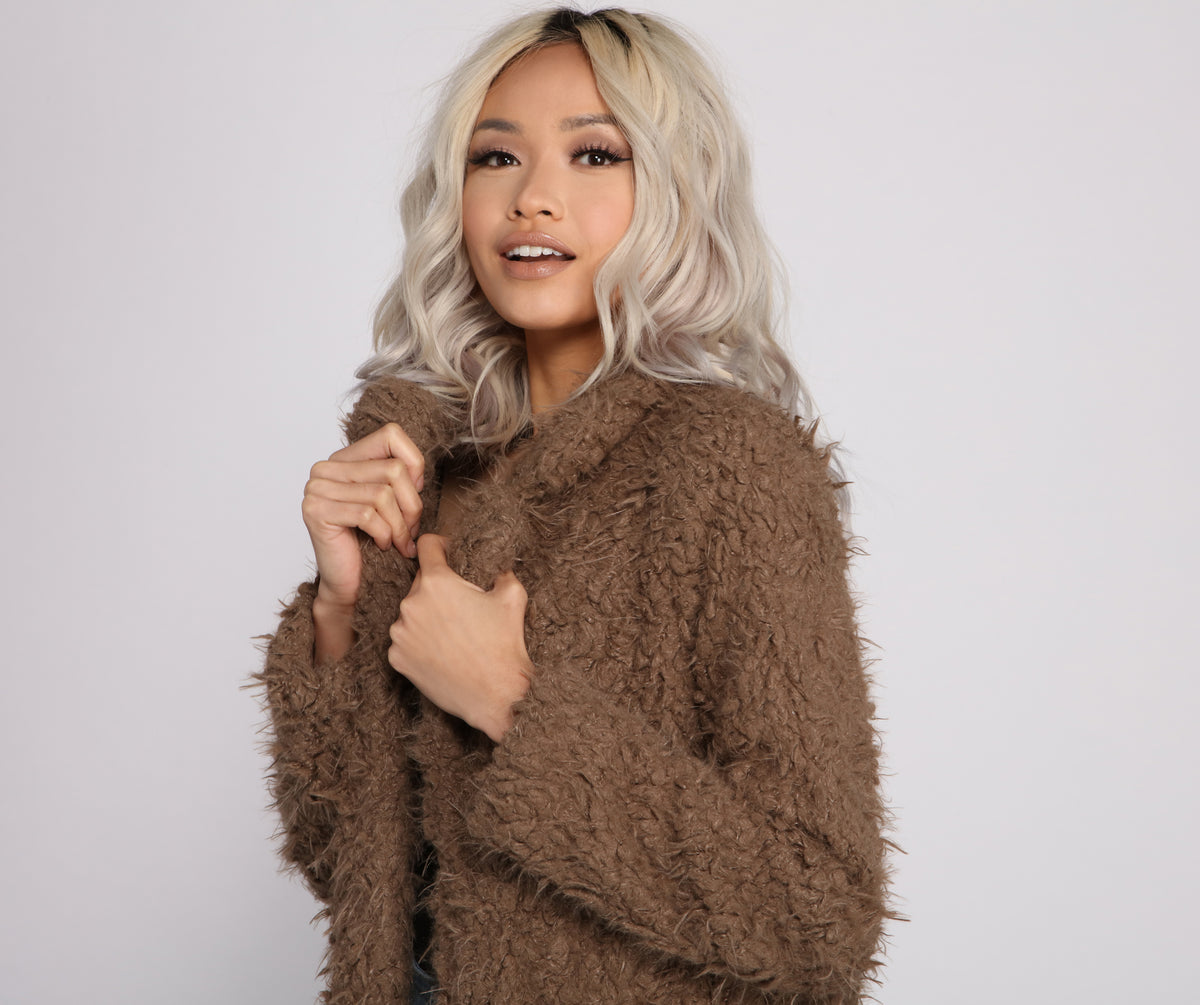 So Extra Faux Fur Shaggy Jacket & Windsor