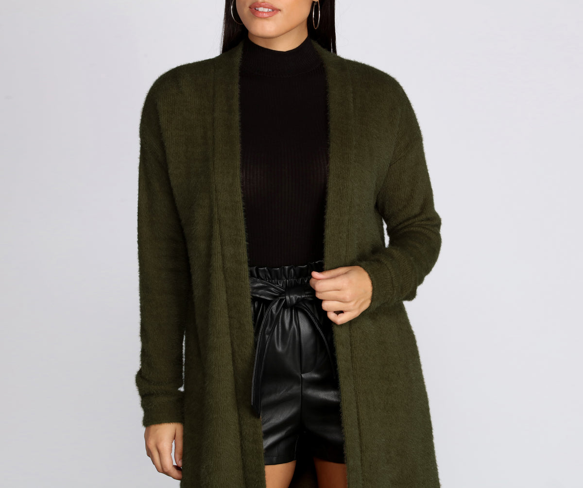 Living Lavish Long Knit Cardigan & Windsor