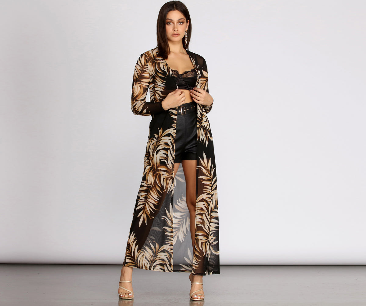 On A Tropical Getaway Mesh Duster & Windsor