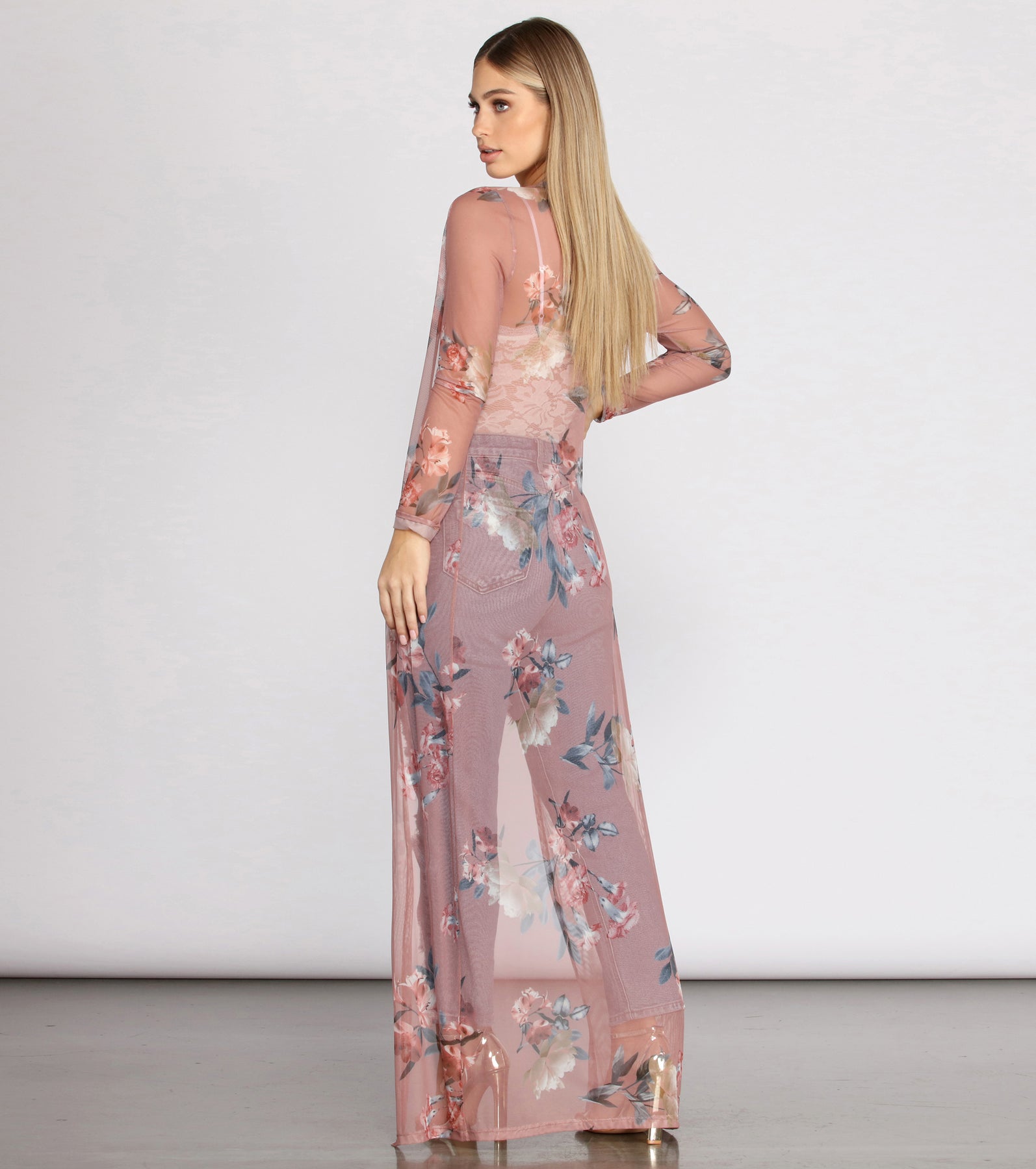 Fave Floral Mesh Duster & Windsor