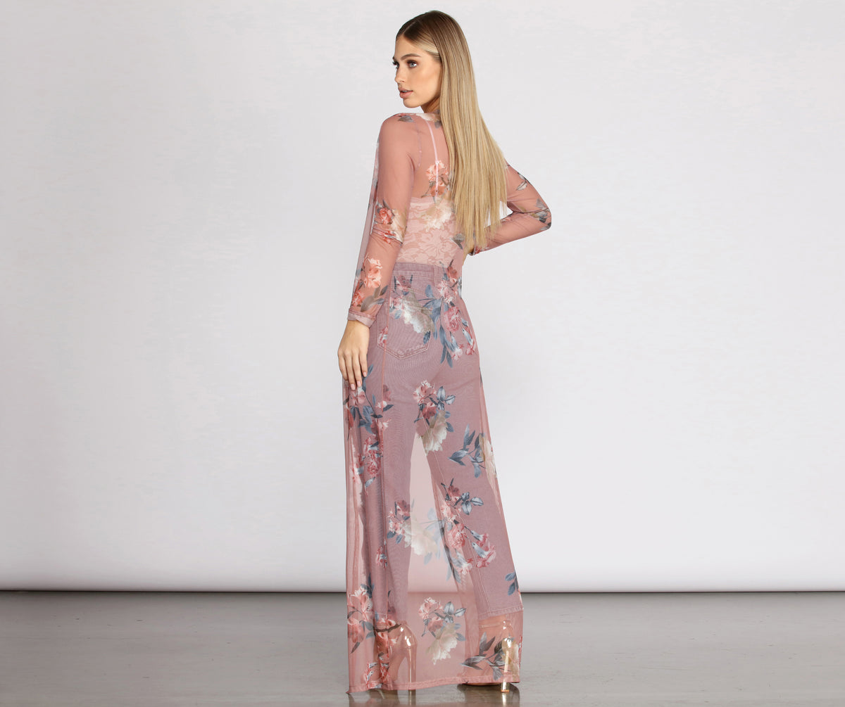 Fave Floral Mesh Duster & Windsor