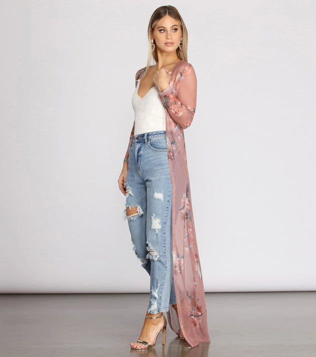 Fave Floral Mesh Duster & Windsor