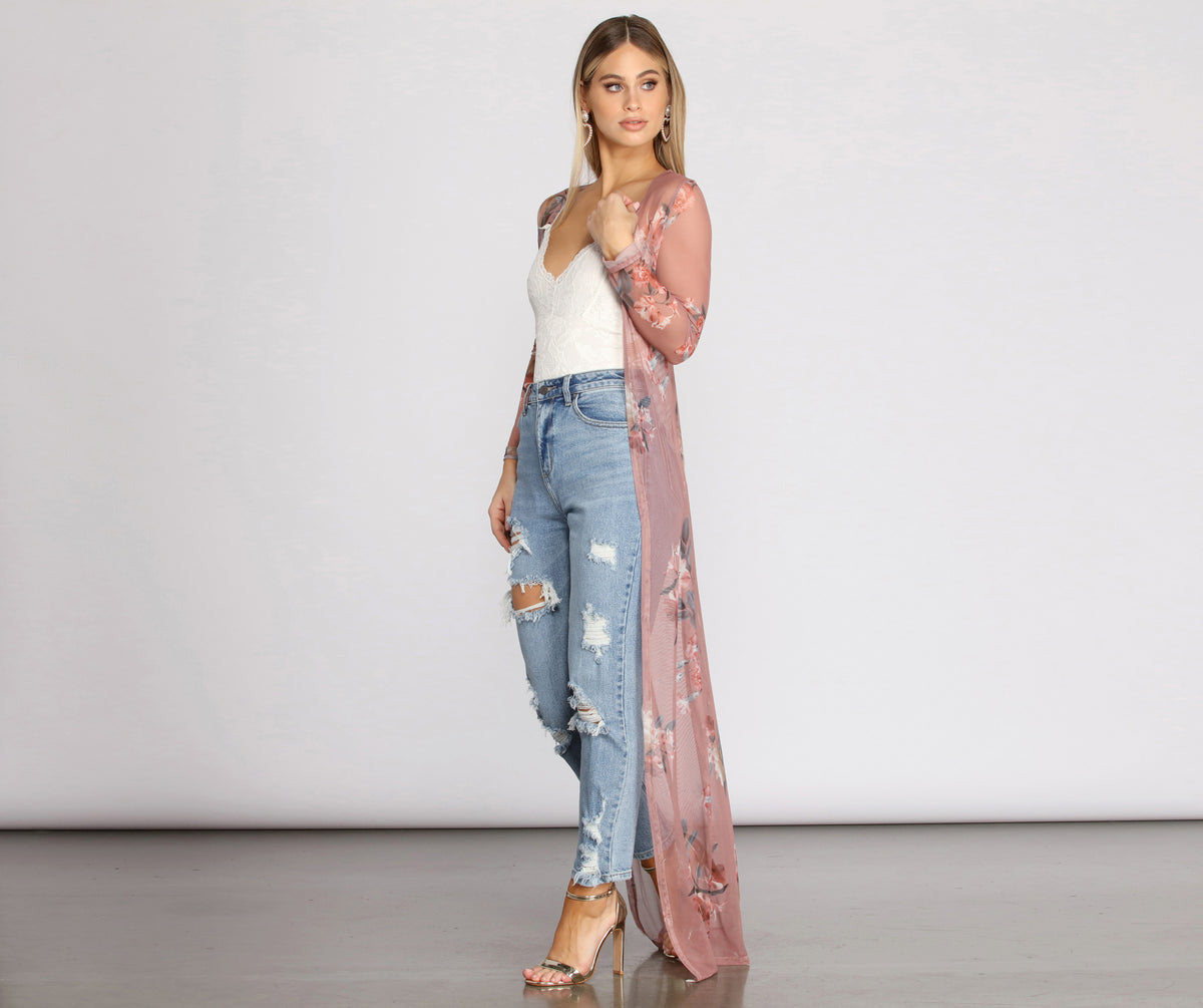 Fave Floral Mesh Duster & Windsor