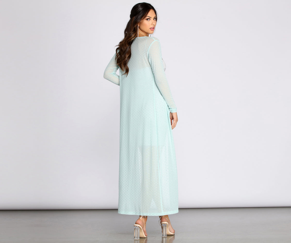 Sparkle In Rhine Mesh Duster & Windsor