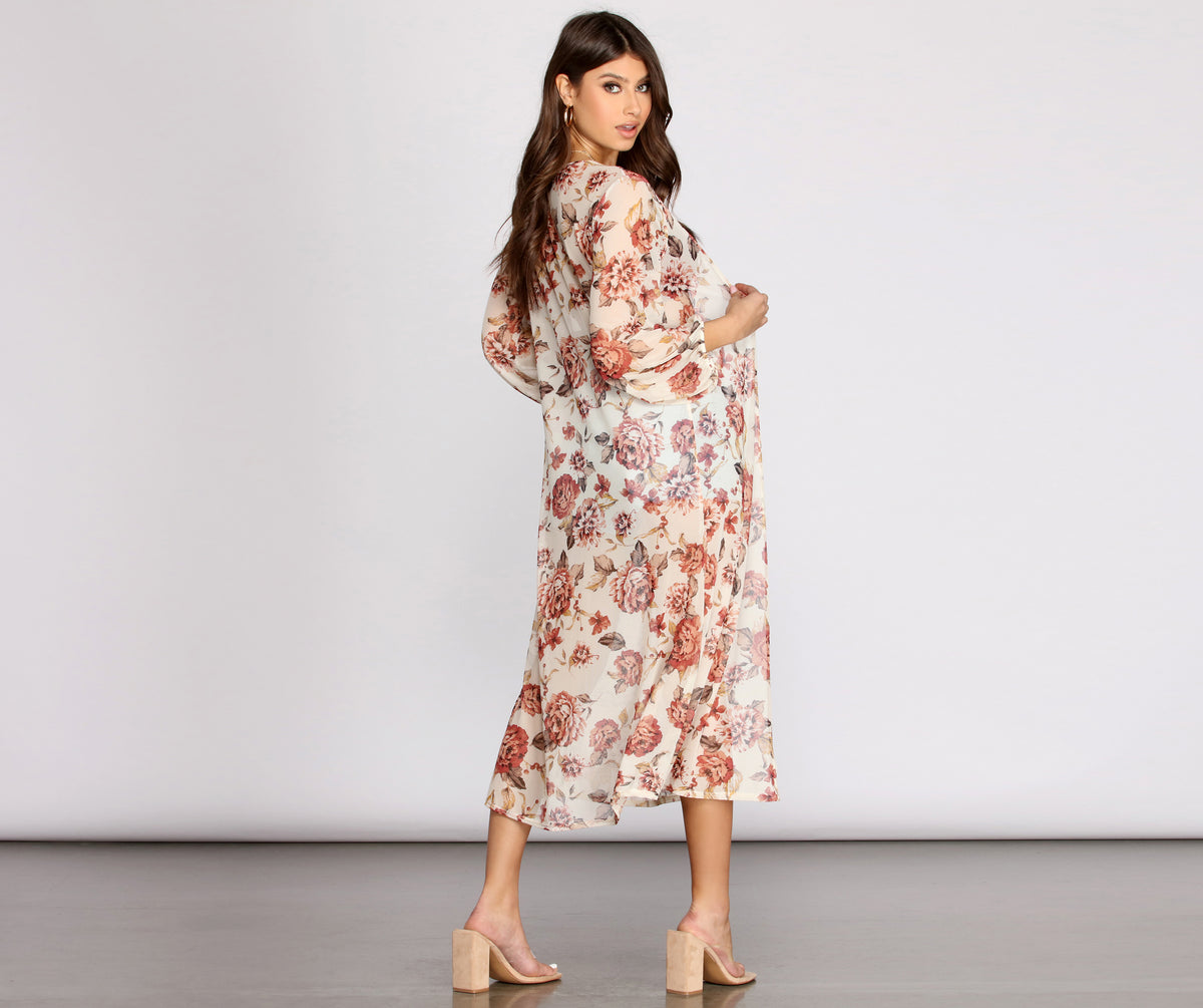 Fresh And Floral Mesh Duster & Windsor